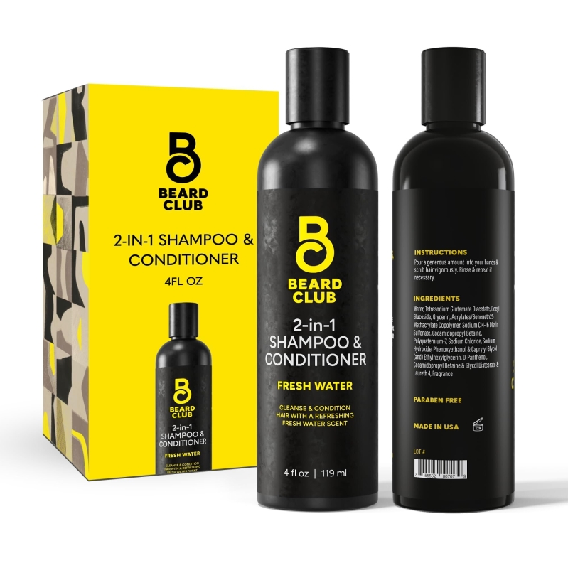 Beard Club 2-in-1 Shampoo & Conditioner - Fresh Water - CP Deals